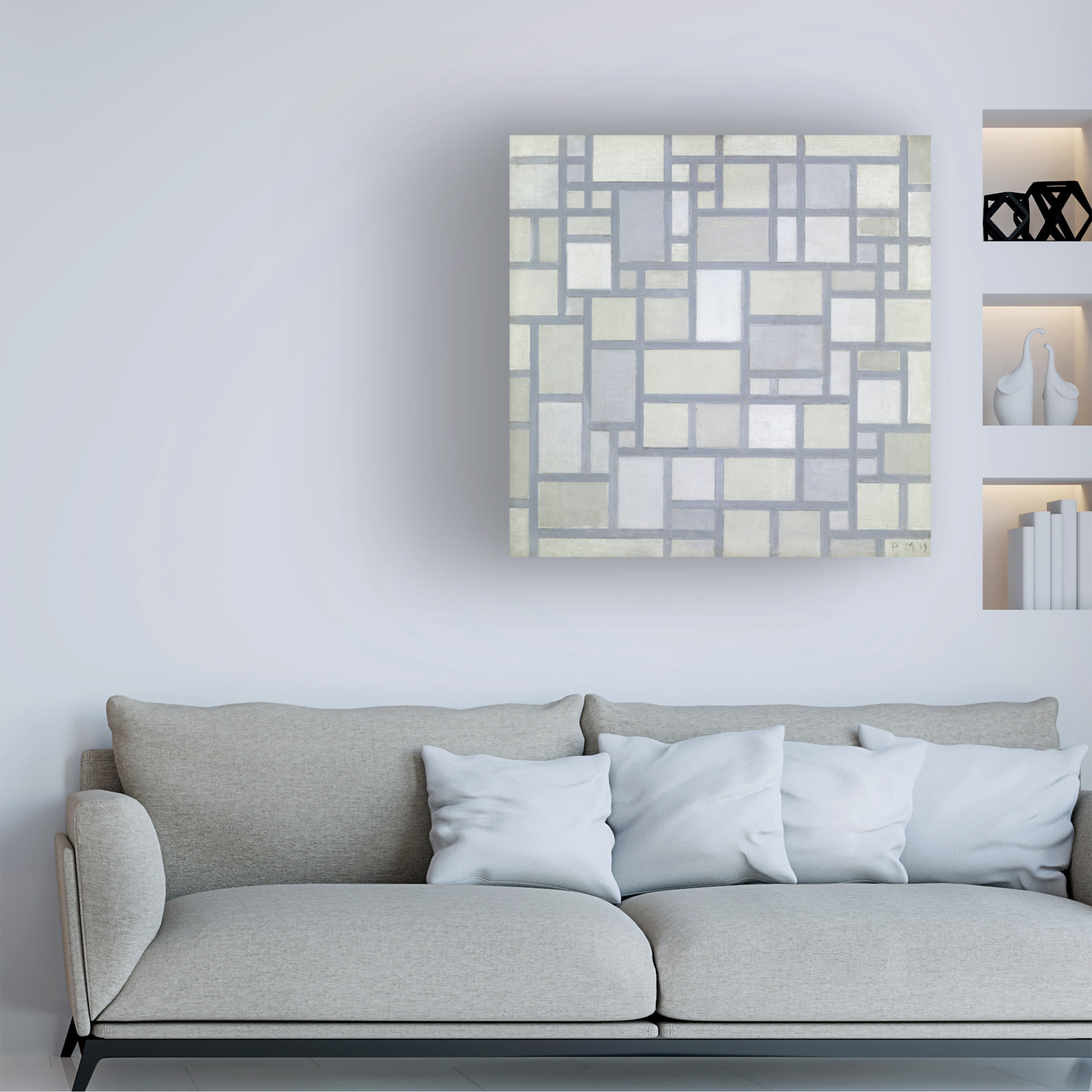 Trademark Fine Art Masters Collection Composition In Bright Colors With ...