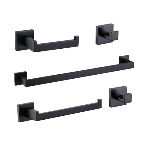 Matte Black Bathroom Hardware Sets You'll Love | Wayfair