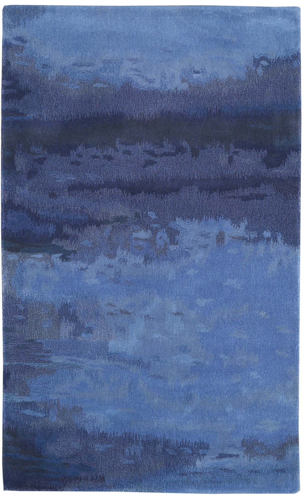 Calvin Klein Luster Wash Abstract Hand-Knotted Blue Area Rug & Reviews ...