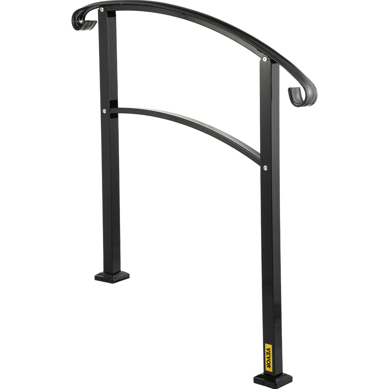 VEVOR Handrails for Outdoor Steps Adjustable Wrought Iron Handrails ...