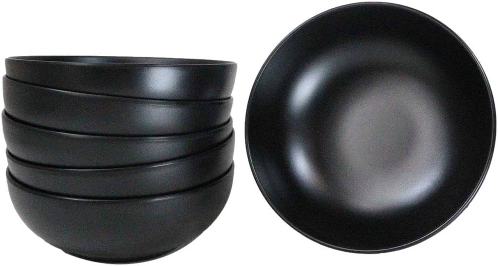 Ebern Designs Pack Of 6 Modern Melamine Round Appetizer Rice Shallow ...