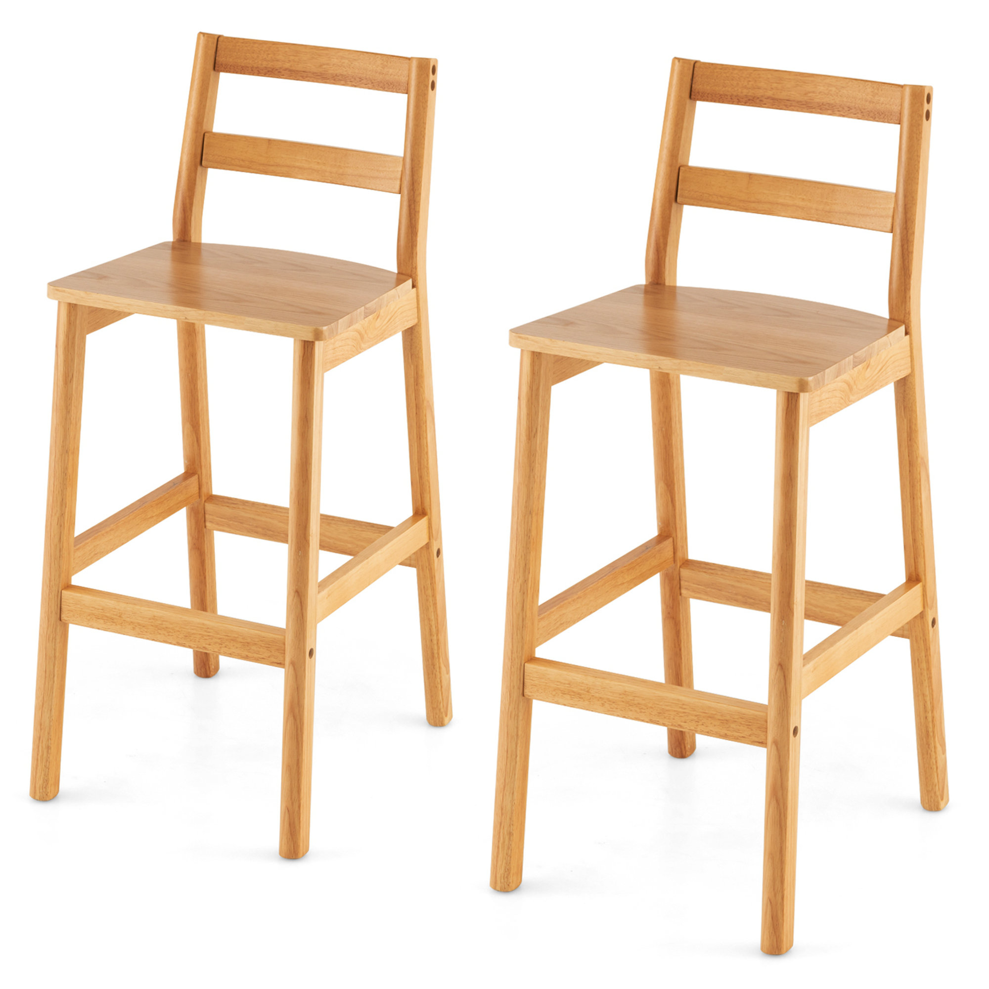 George Oliver 28'' Counter Stool with Solid Wood Frame | Wayfair