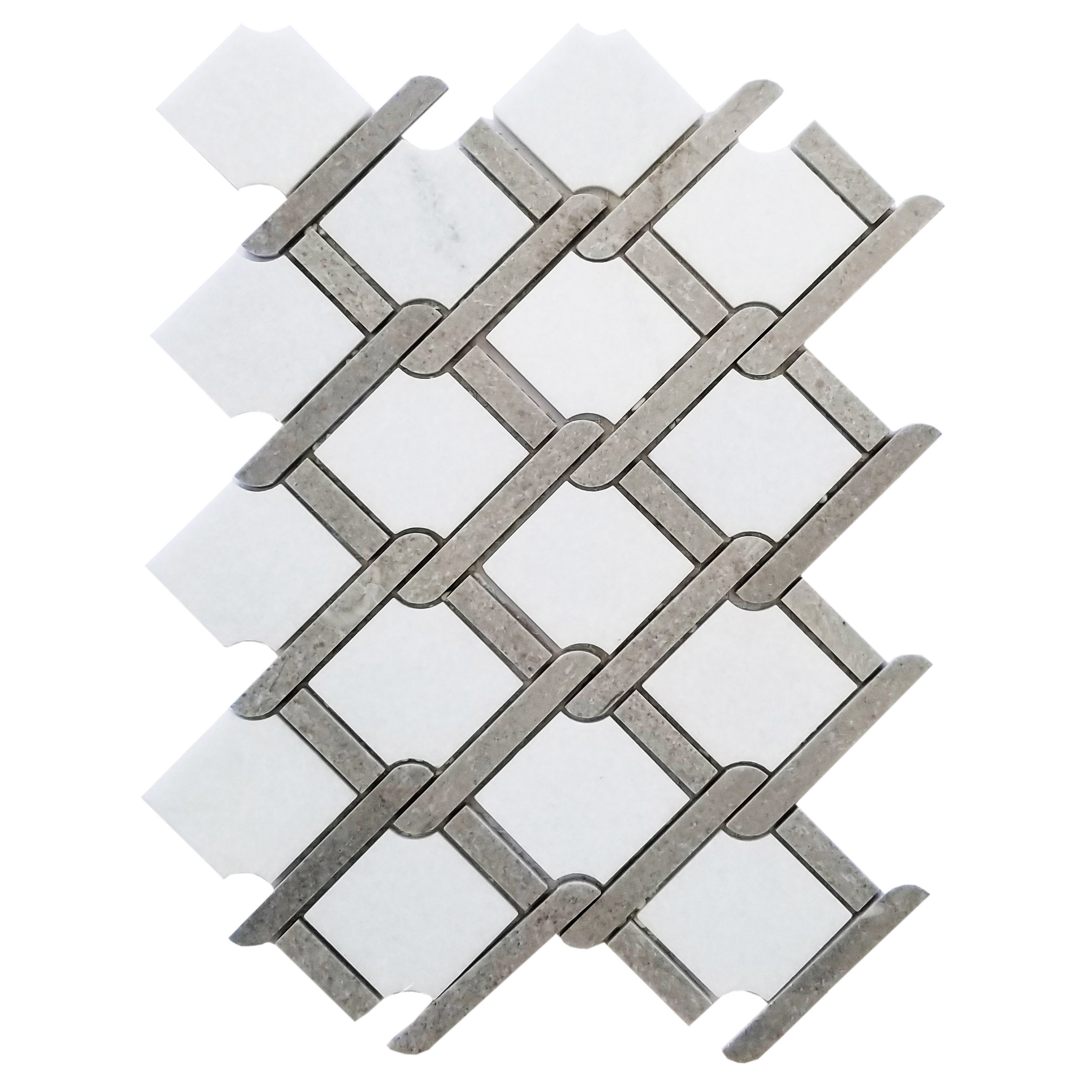 Mango Tile 11.2" x 11.4" Straight Edge Natural Stone Mosaic Sheet Wall ...