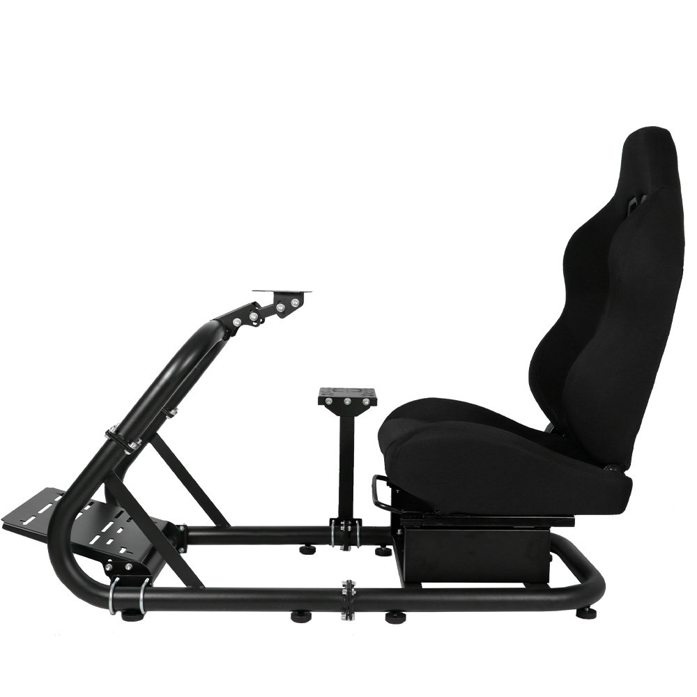 Anman Racing Simulator Wheel Stand with Seat fit Logitech Thrustmaster ...