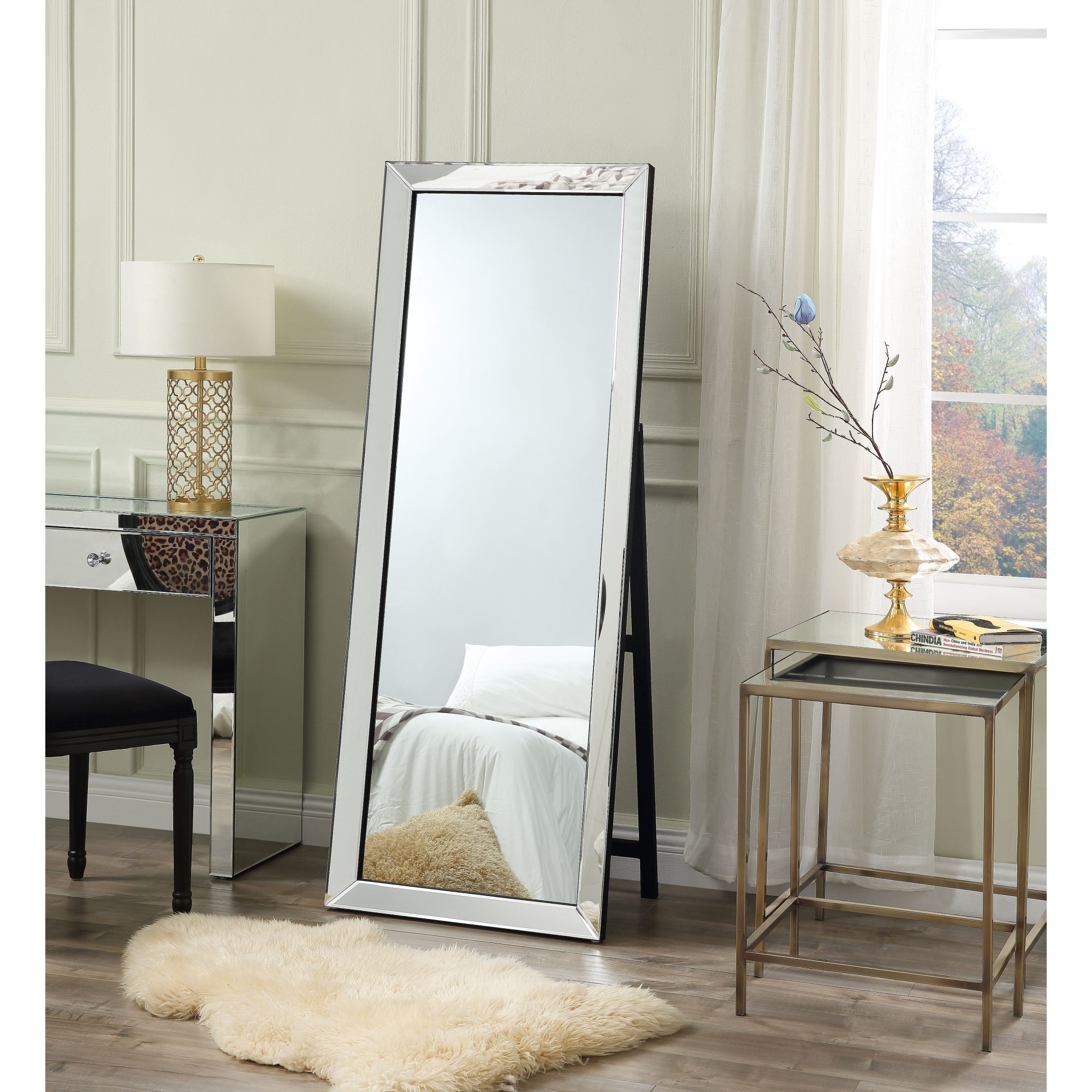 Rosdorf Park Brisa Full Length Floor Standing Mirror & Reviews | Wayfair