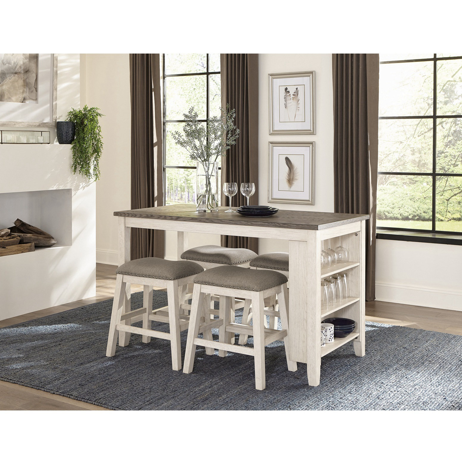 Gracie Oaks Dennies 5 - Piece Dining Set | Wayfair
