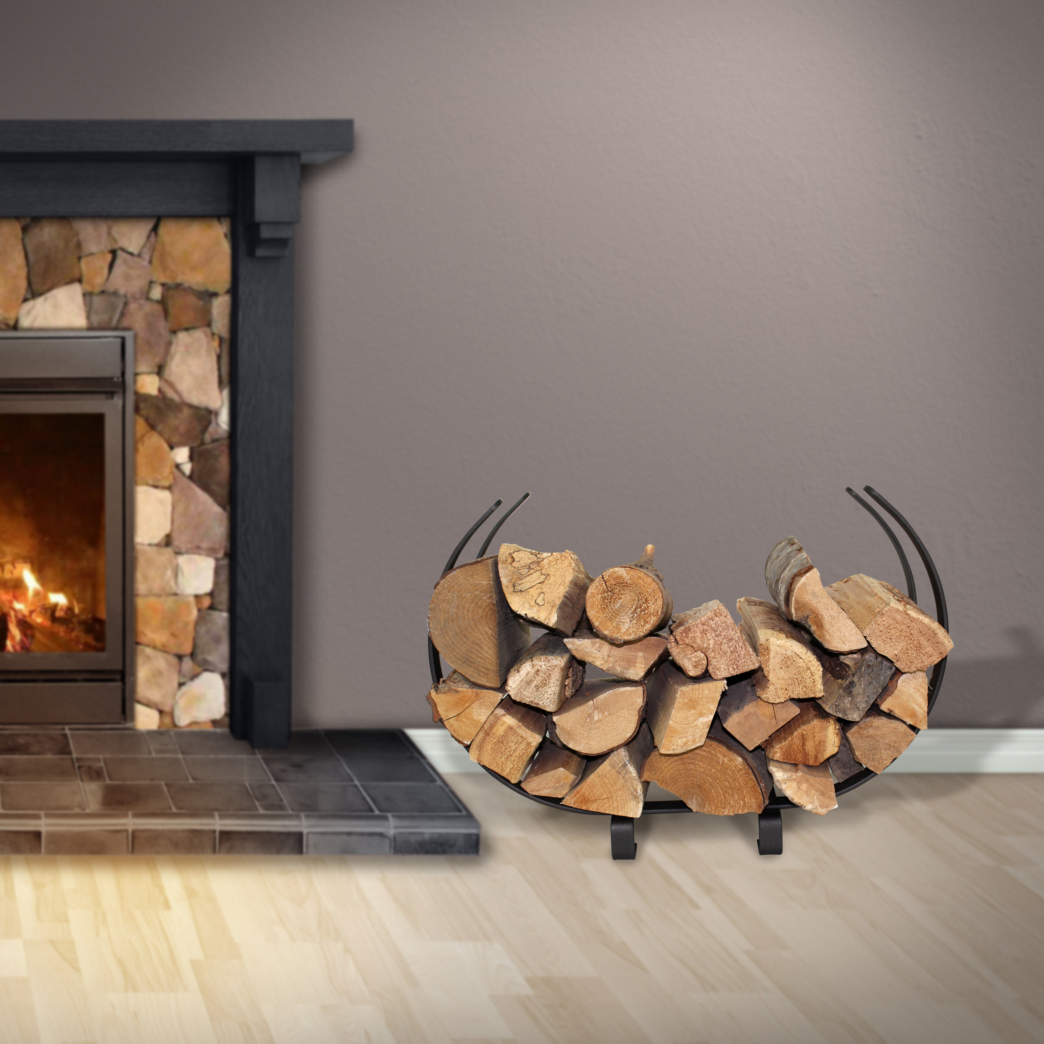 Enclume Handcrafted Indoor & Outdoor U-Shaped Fireplace Log Rack | Wayfair