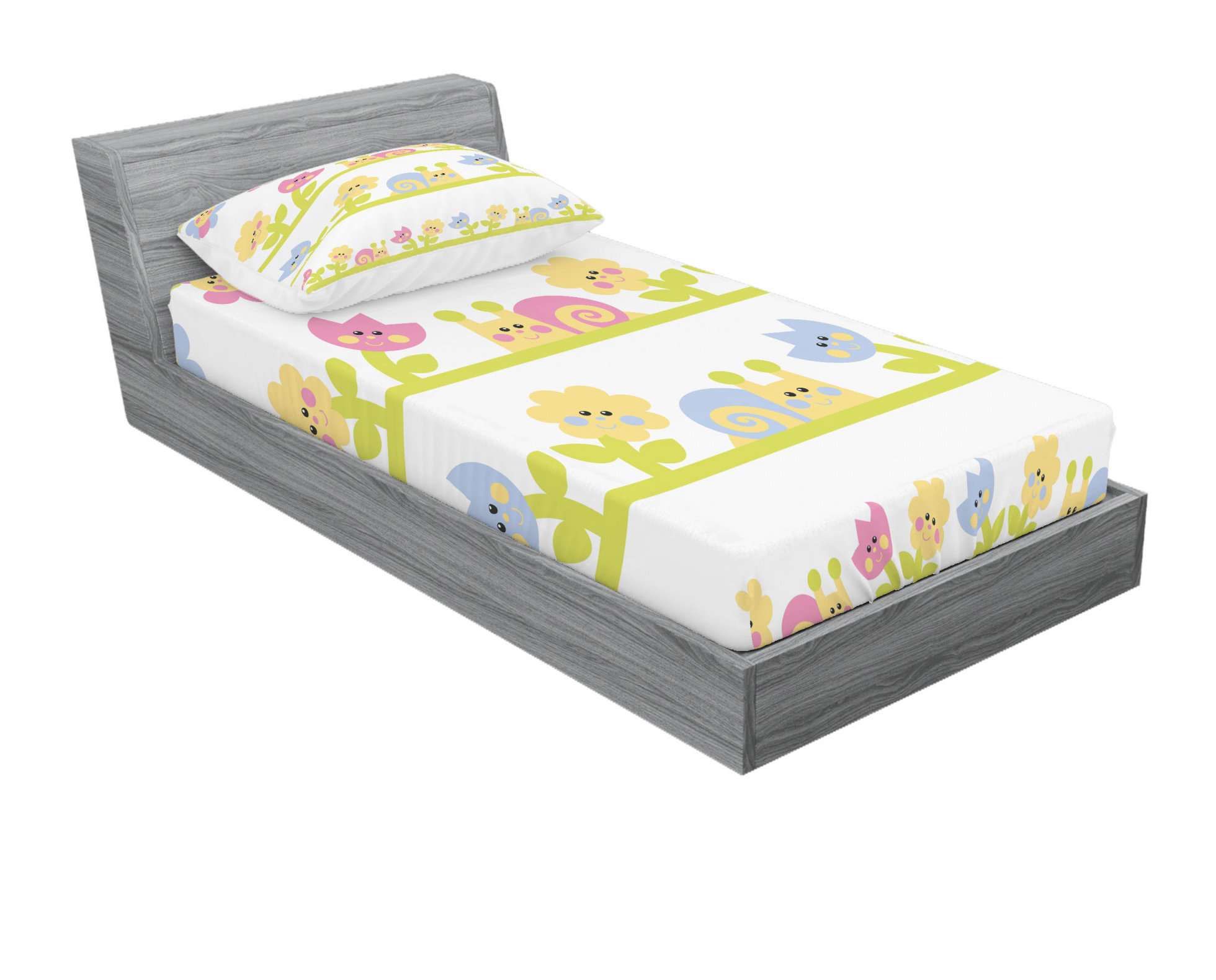 Ambesonne Cartoon Character Bees Tulip Sheet Set | Wayfair