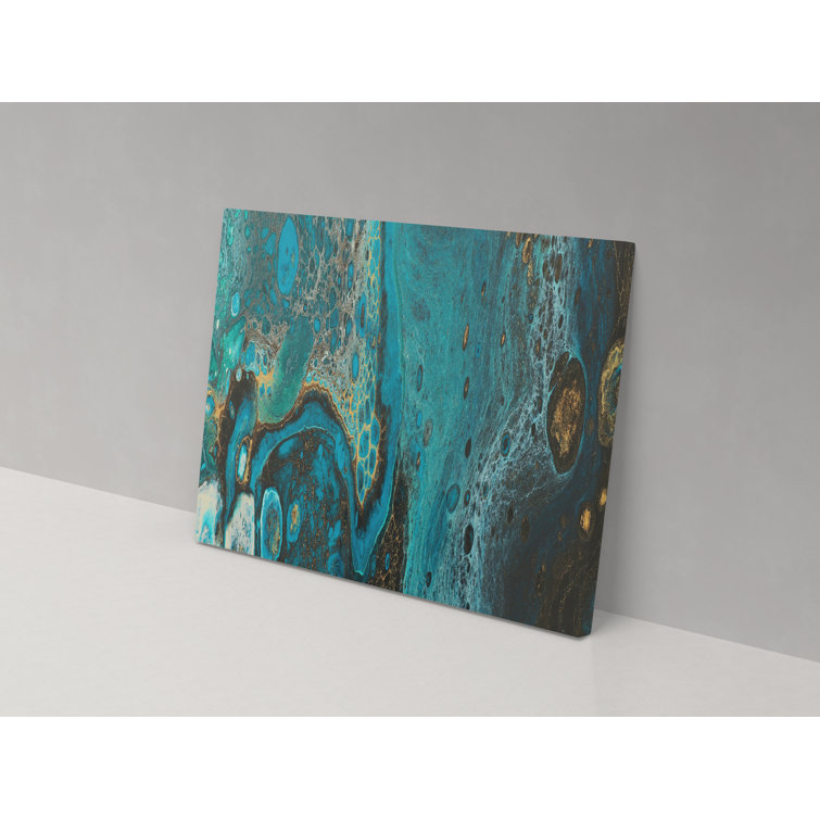 Metro Lane Melted Marble - Wrapped Canvas Painting | Wayfair.co.uk