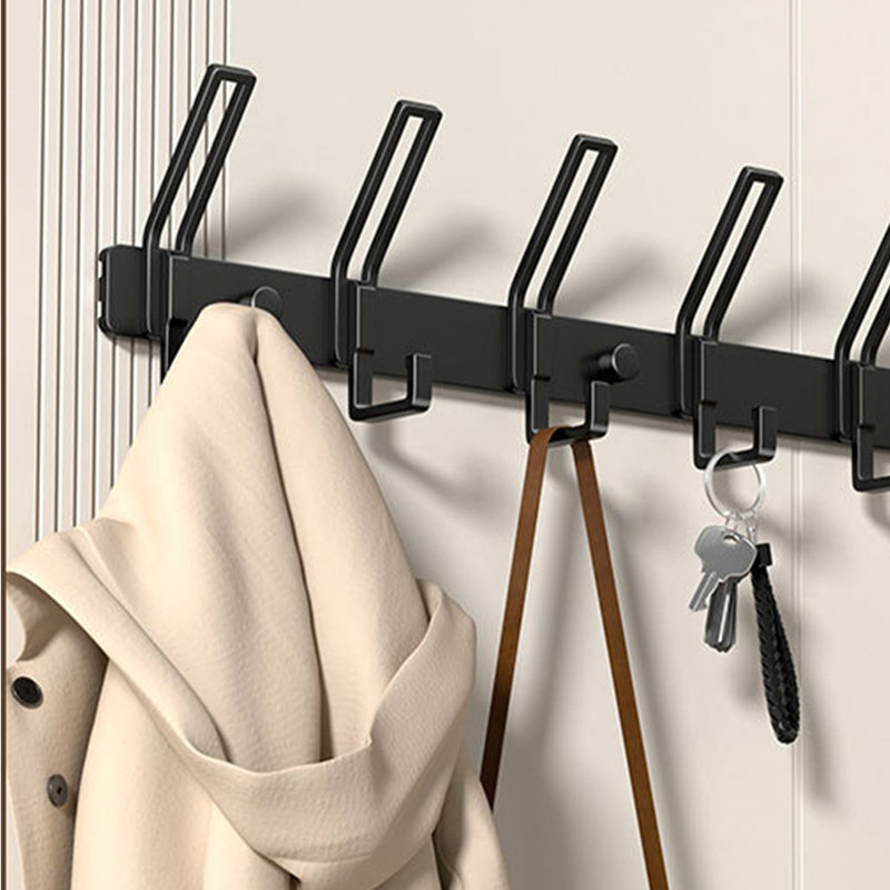 Rebrilliant Wall Mount Coat Rack With Hooks | Wayfair