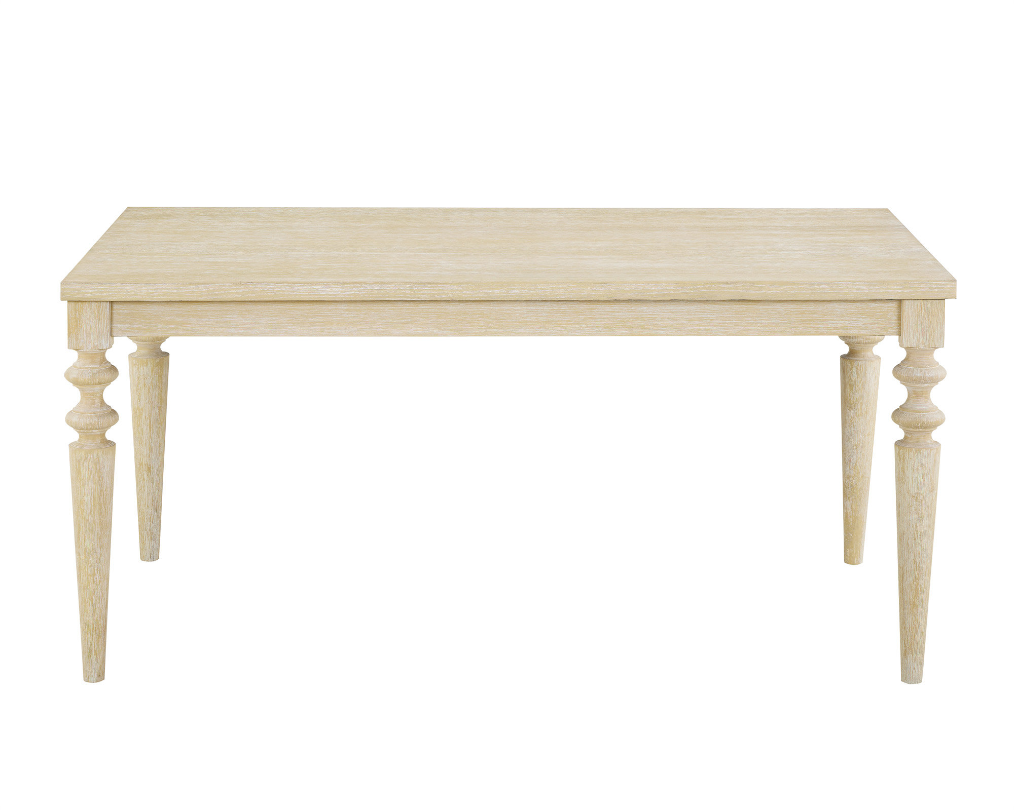 Ophelia & Co. Amonia Urban Style Wired Wood Turned-Leg Dining Table ...