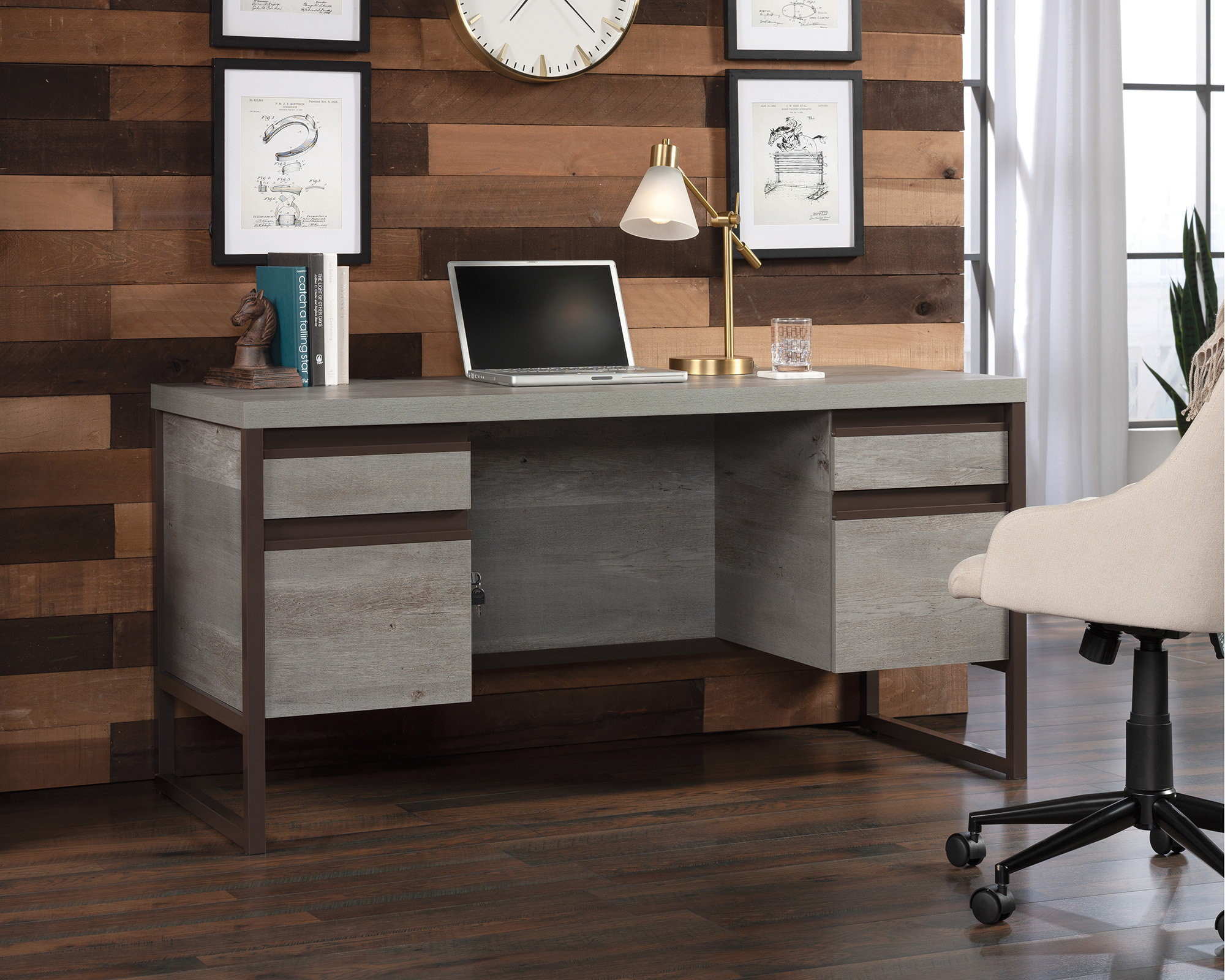 ESTETICA FURNITURE Manhattan Gate Computer Desk | Wayfair