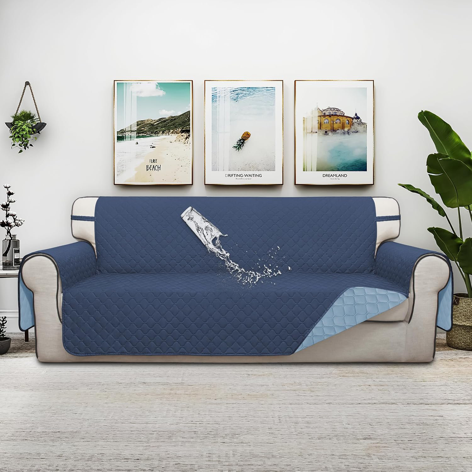 MAGBIX Double Protection 100% Waterproof Sofa Covers For Living Room ...