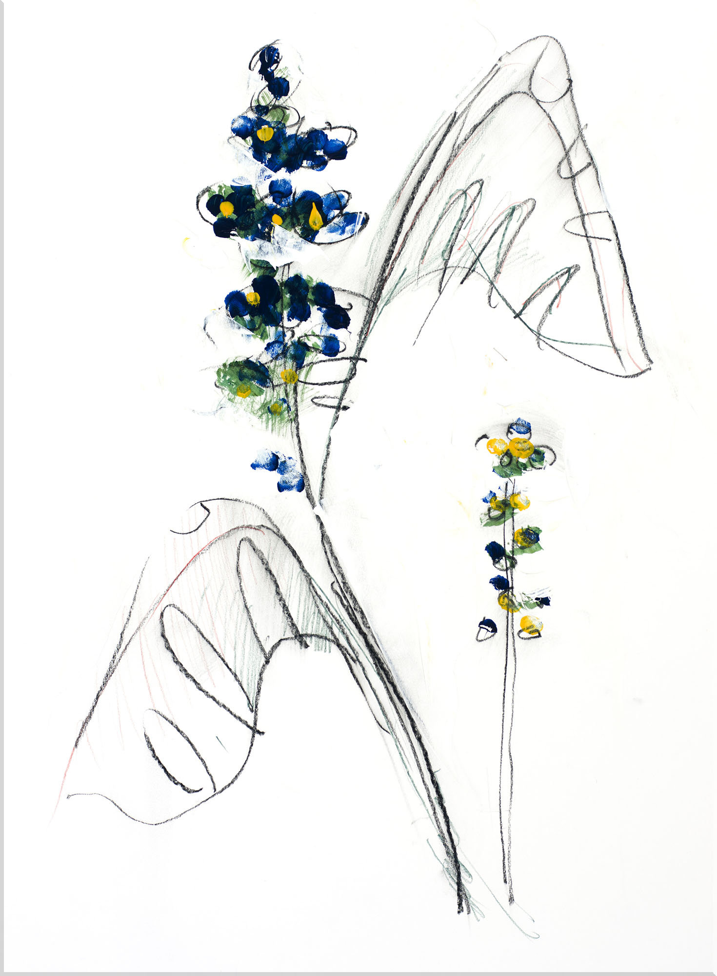 RFA Decor Leaf and Flower 1 by Robert Robinson - Wrapped Canvas ...