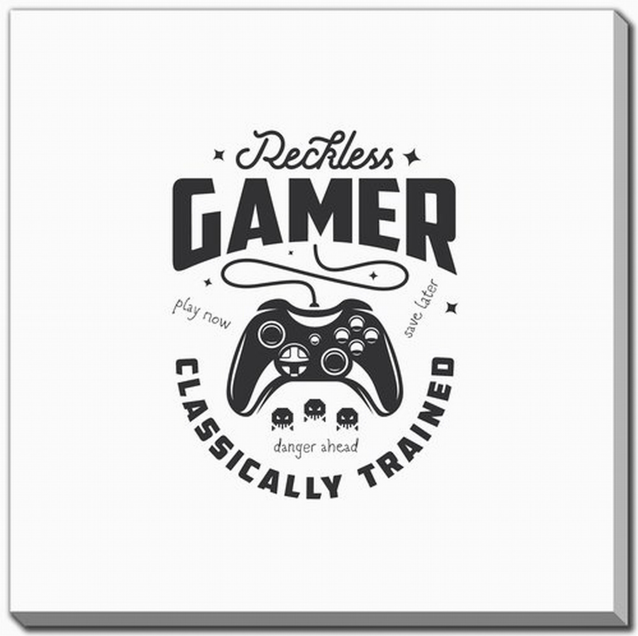 Red Barrel Studio® Reckless Gamer Canvas Wall Art | Wayfair
