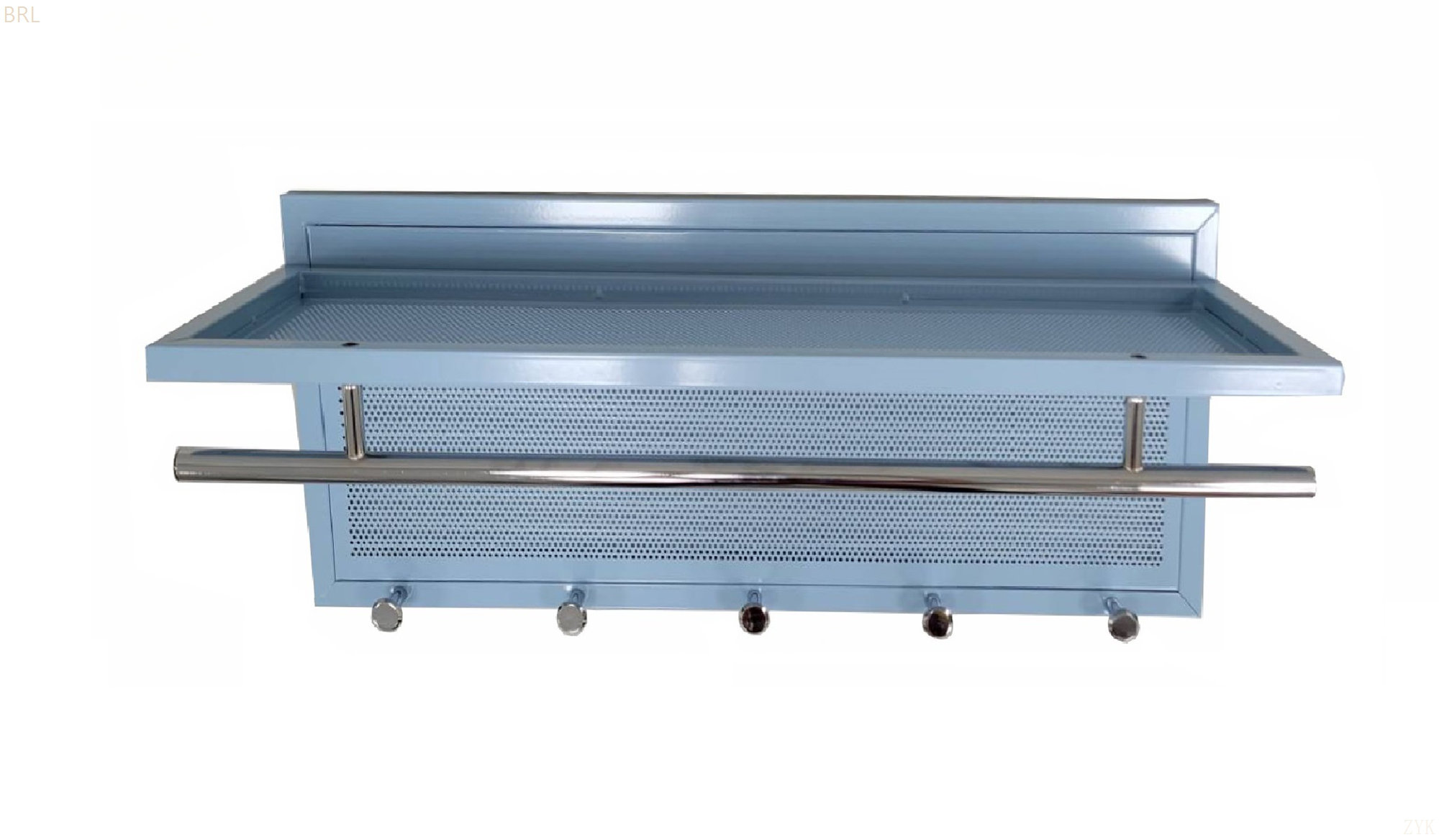 Latitude Run® Esyspot Metal Powder Coating Hook Wall Mounted With Shelf ...