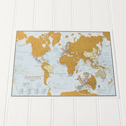 Maps International W x H Dry Erase And Laminated World Map | Wayfair