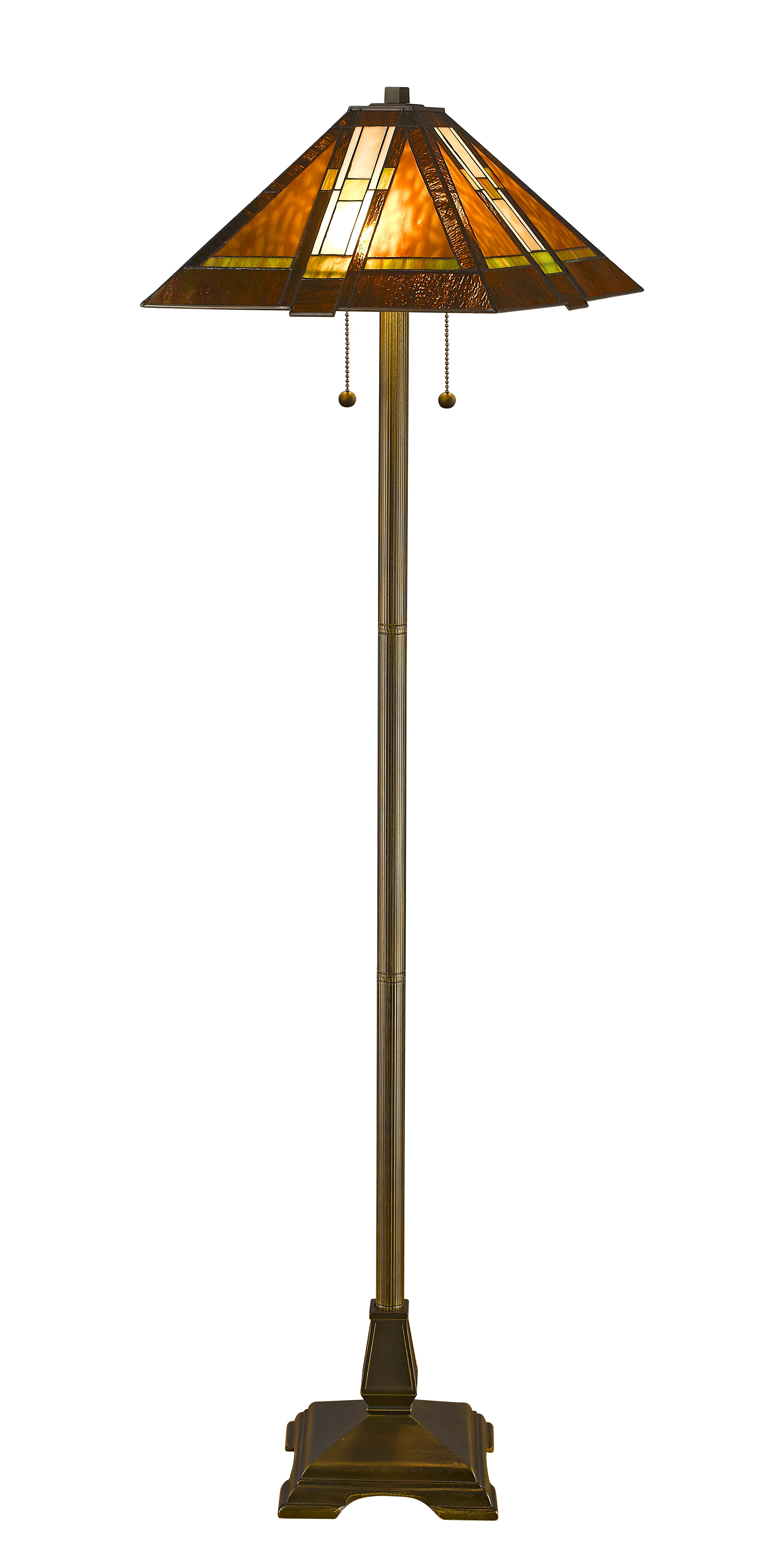 Union Rustic Allexus 60'' Bronze Traditional Floor Lamp with Outlet ...