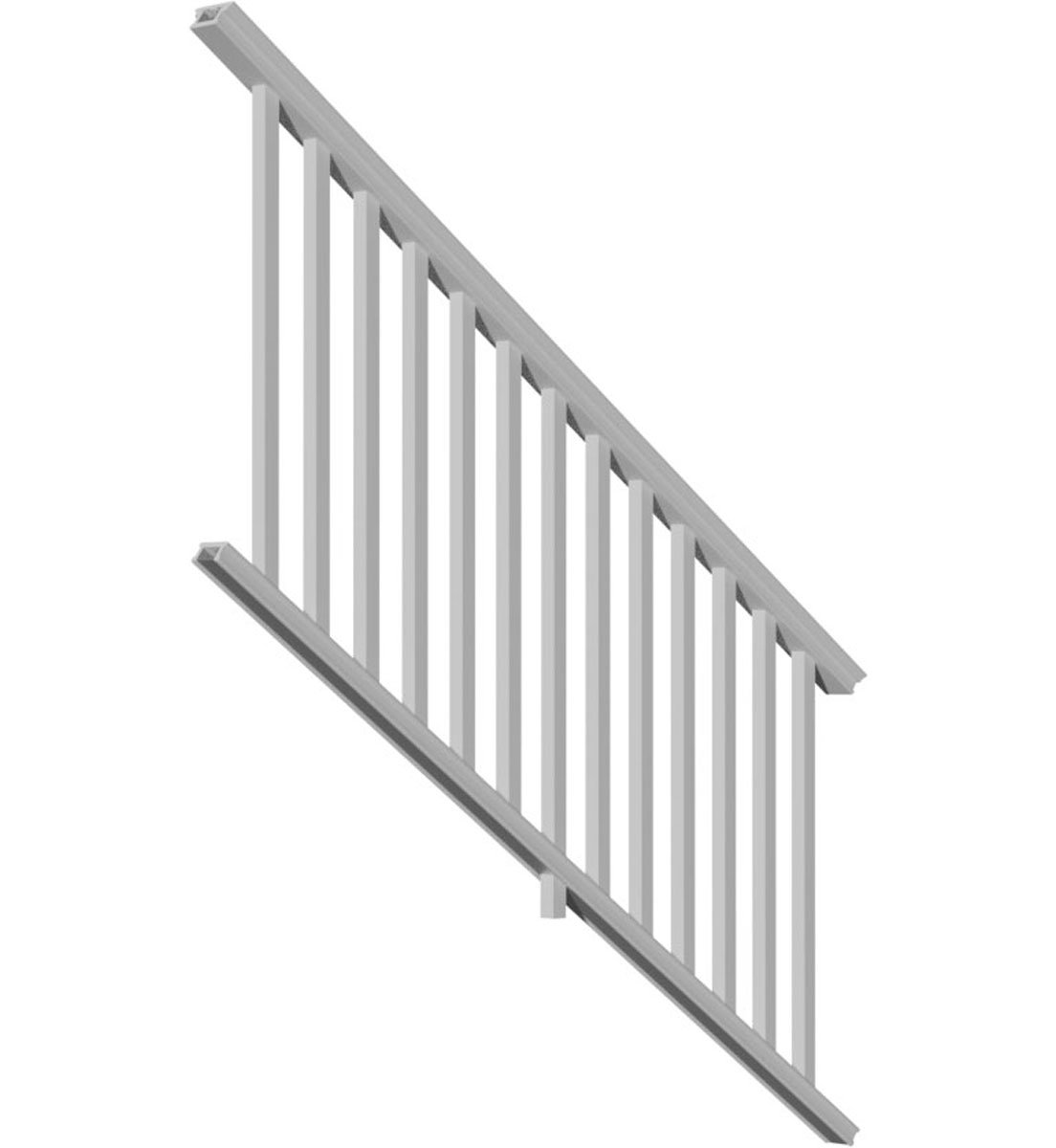 INTEX Providence Stair Rail Kit White Polyvinyl Chloride (PVC) Porch ...