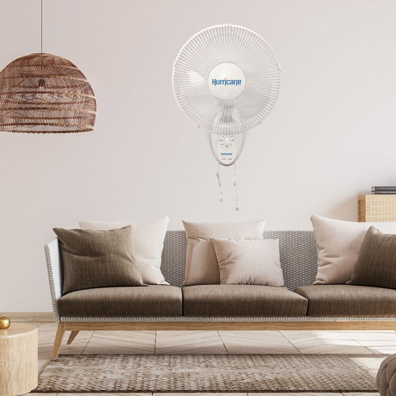 Hurricane 20'' Oscillating Wall Mounted Fan Fan & Reviews | Wayfair