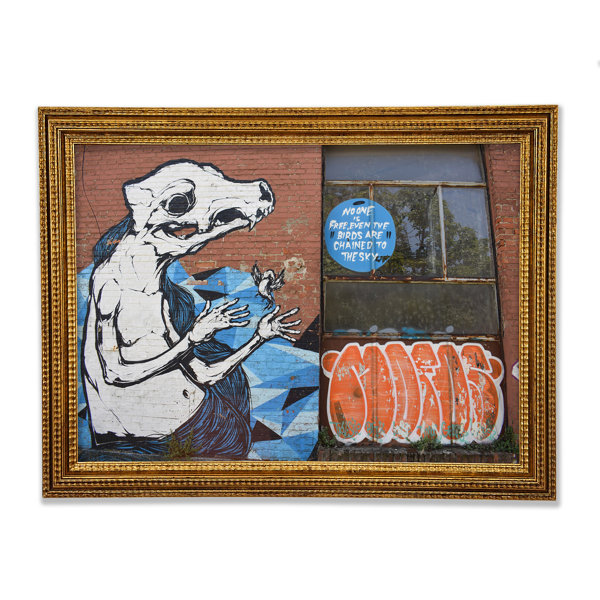 Happy Larry Big Statement Graffiti Framed Print | Wayfair.co.uk