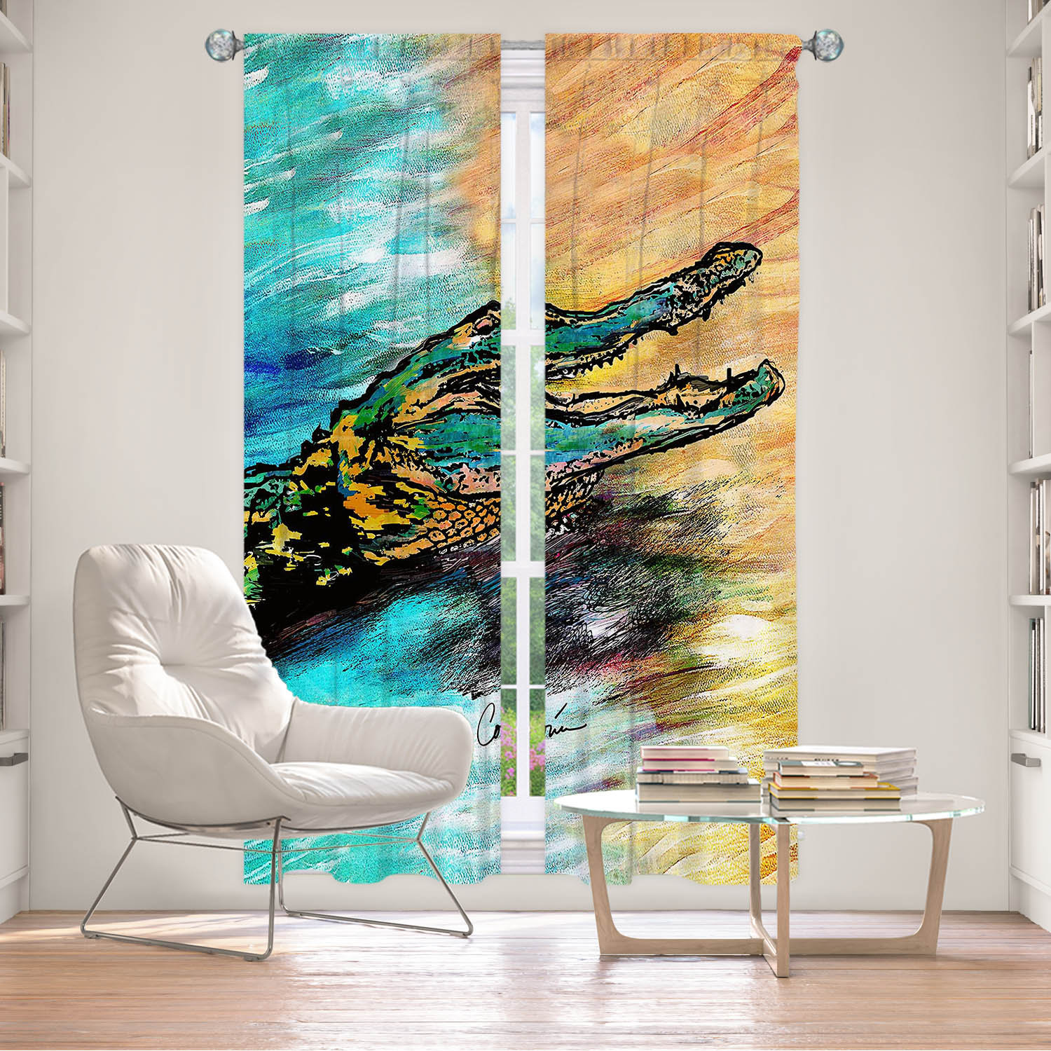 East Urban Home Alligator Room Darkening Thermal Outdoor Rod Pocket ...