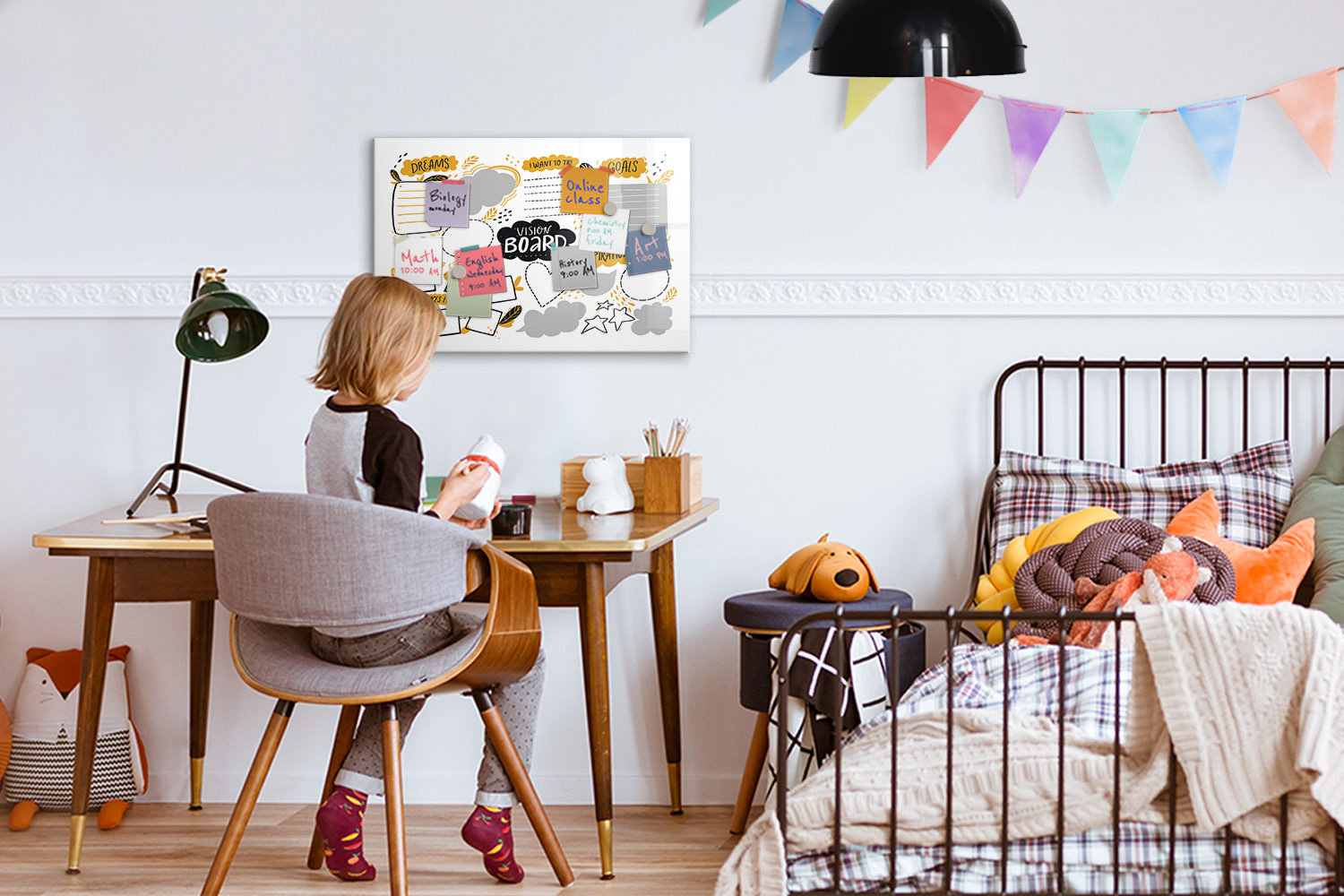 Williston Forge Magnetic Glass Dry Erase Board | Wayfair.co.uk