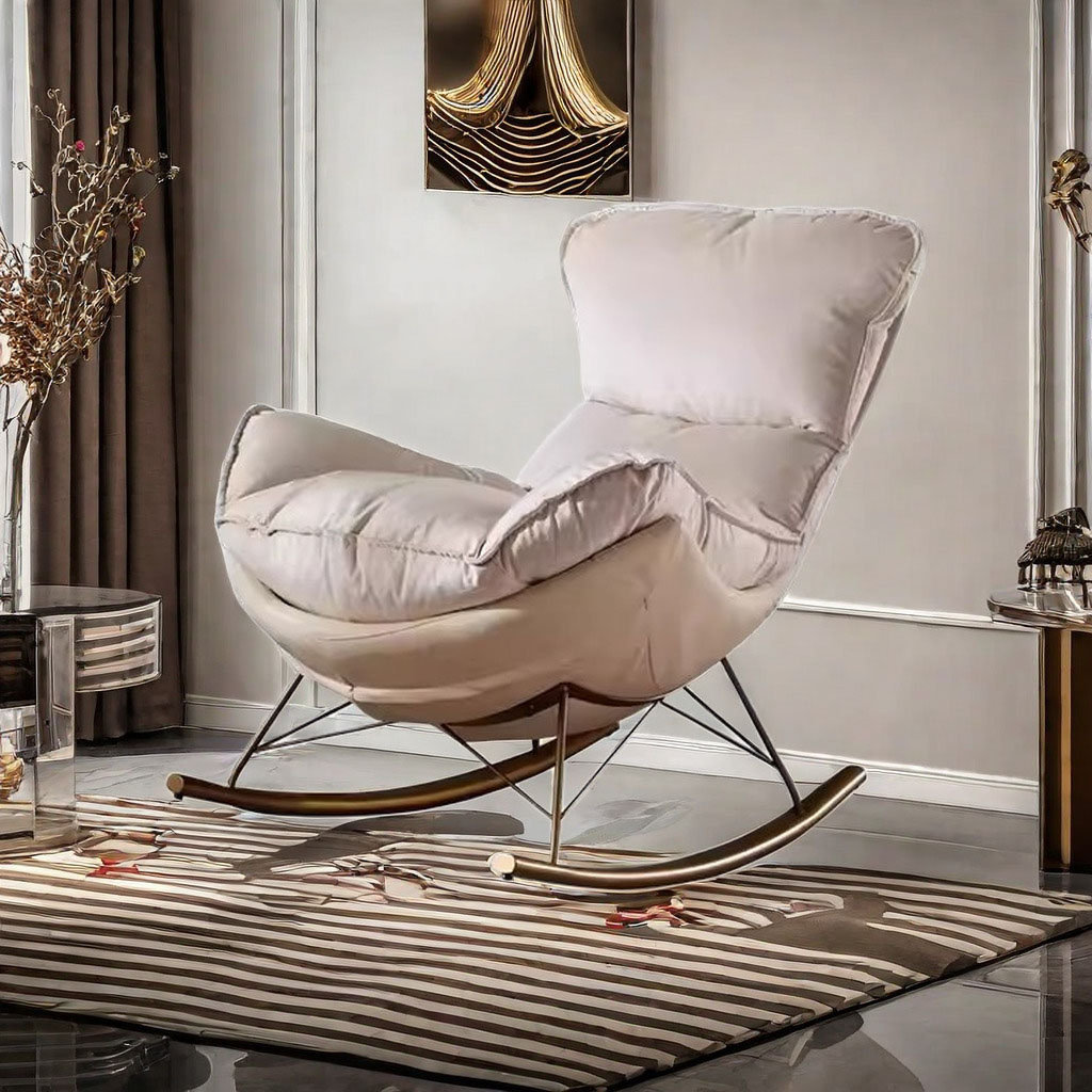 Corrigan Studio® Modern simple snail rocking chair | Wayfair