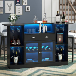 Curved Home Bars & Bar Sets You'll Love | Wayfair