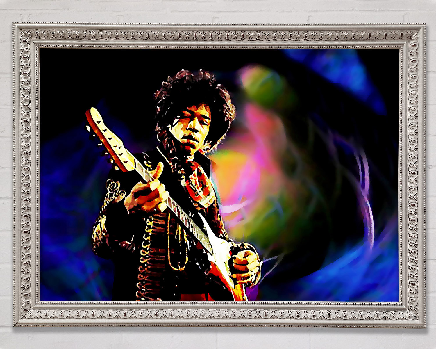 Marlow Home Co. Jimi Hendrix Energy Field - Single Picture Frame Art ...