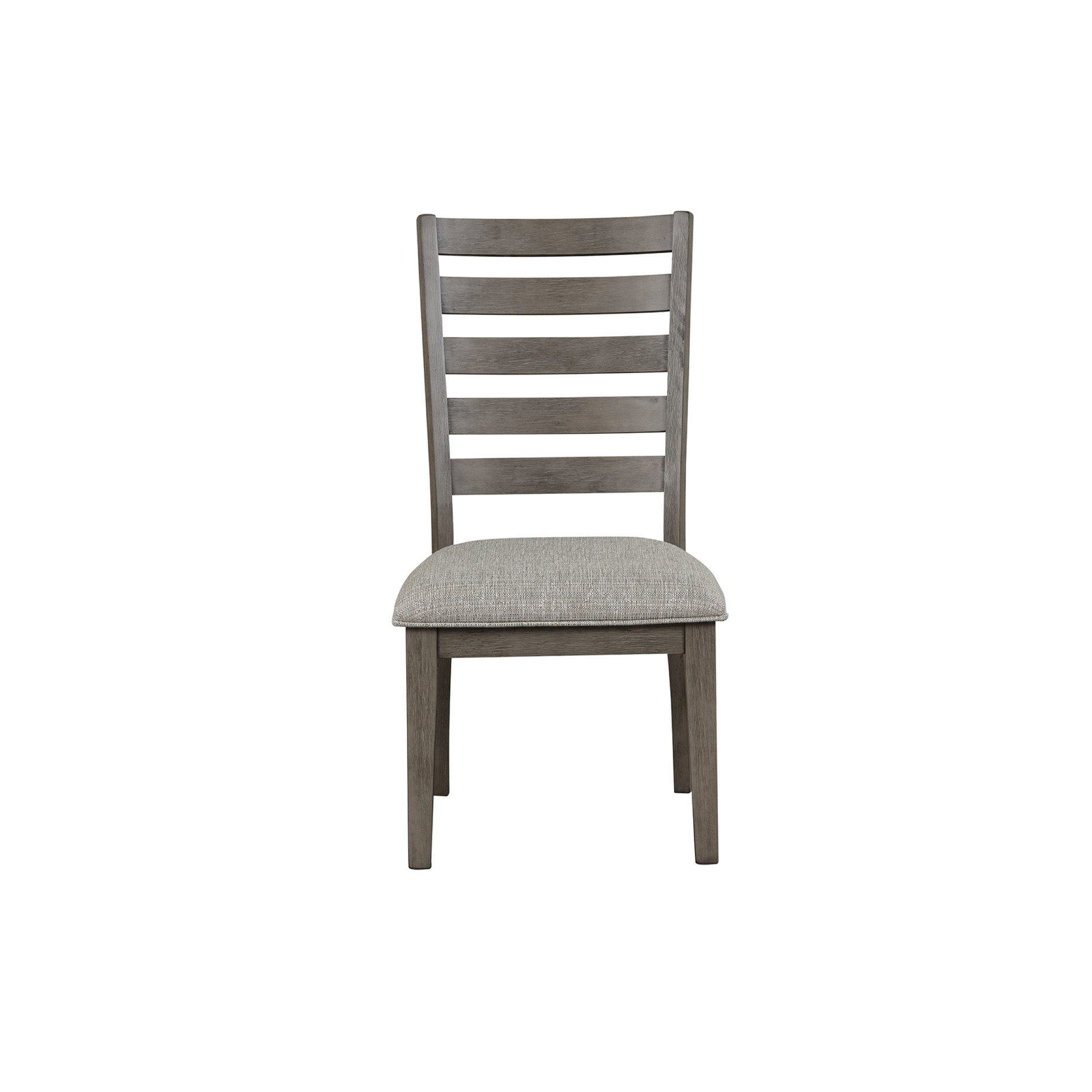 Ophelia & Co. Rustic Gray Ladderback Dining Chair Of 2 With Upholstered ...