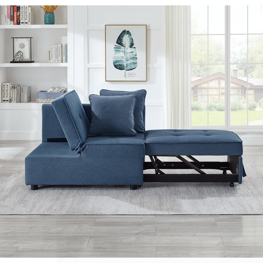 Ebern Designs Chair Bed 4 in 1 Convertible Recliner Couch Sleeper Sofa ...