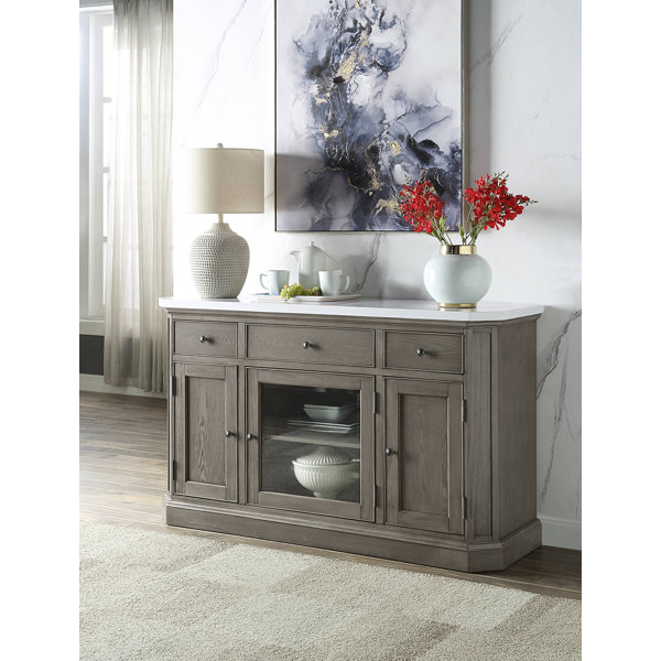 Red Barrel Studio® Lucais 2 - Door Server in White and Weathered Oak ...