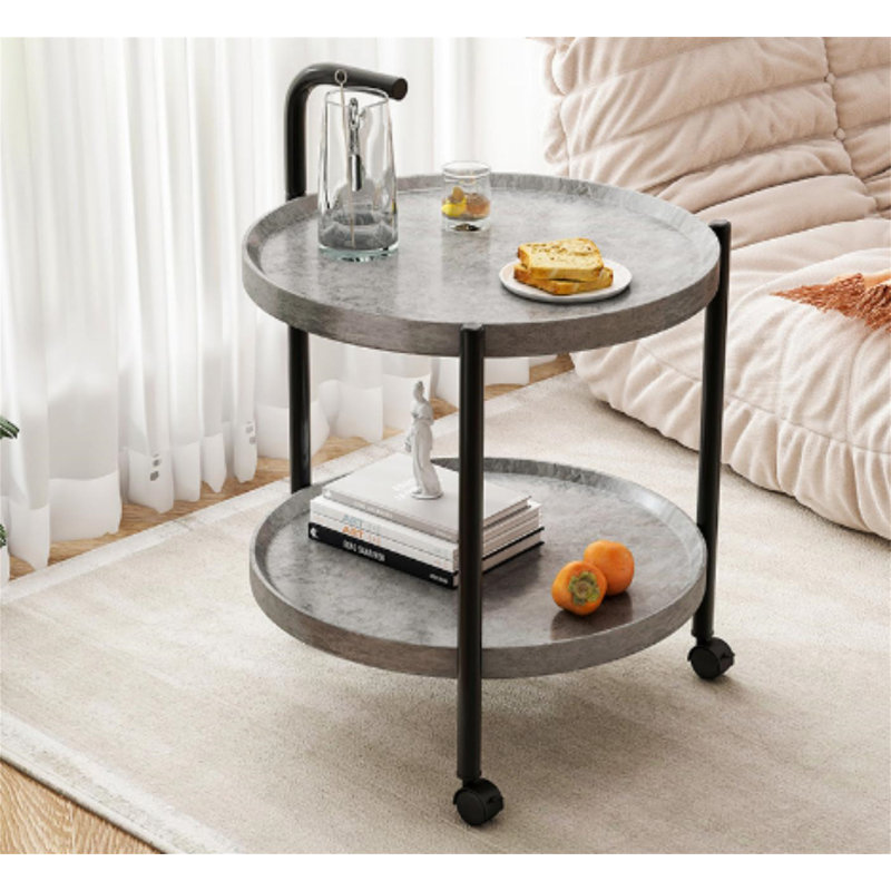 Ebern Designs Gakona Tray Top Wheel End Table | Wayfair
