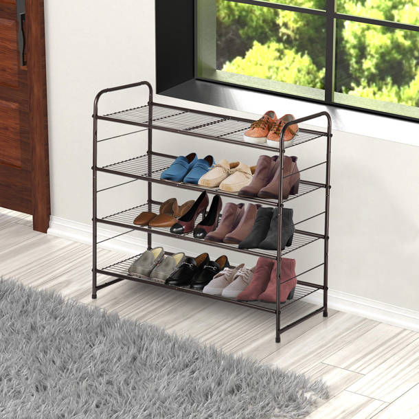 Rebrilliant 18 Pair Stackable Shoe Rack & Reviews | Wayfair