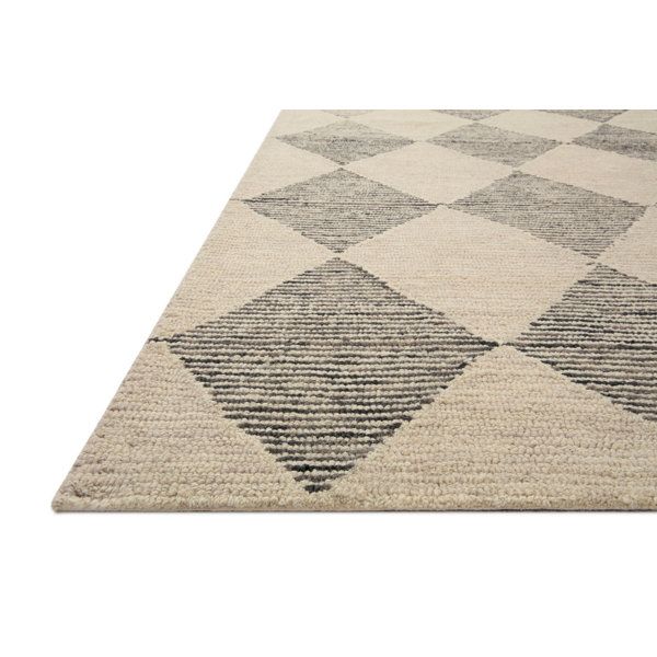 Chris Loves Julia x Loloi Francis Hand Hooked Wool Geometric Rug ...