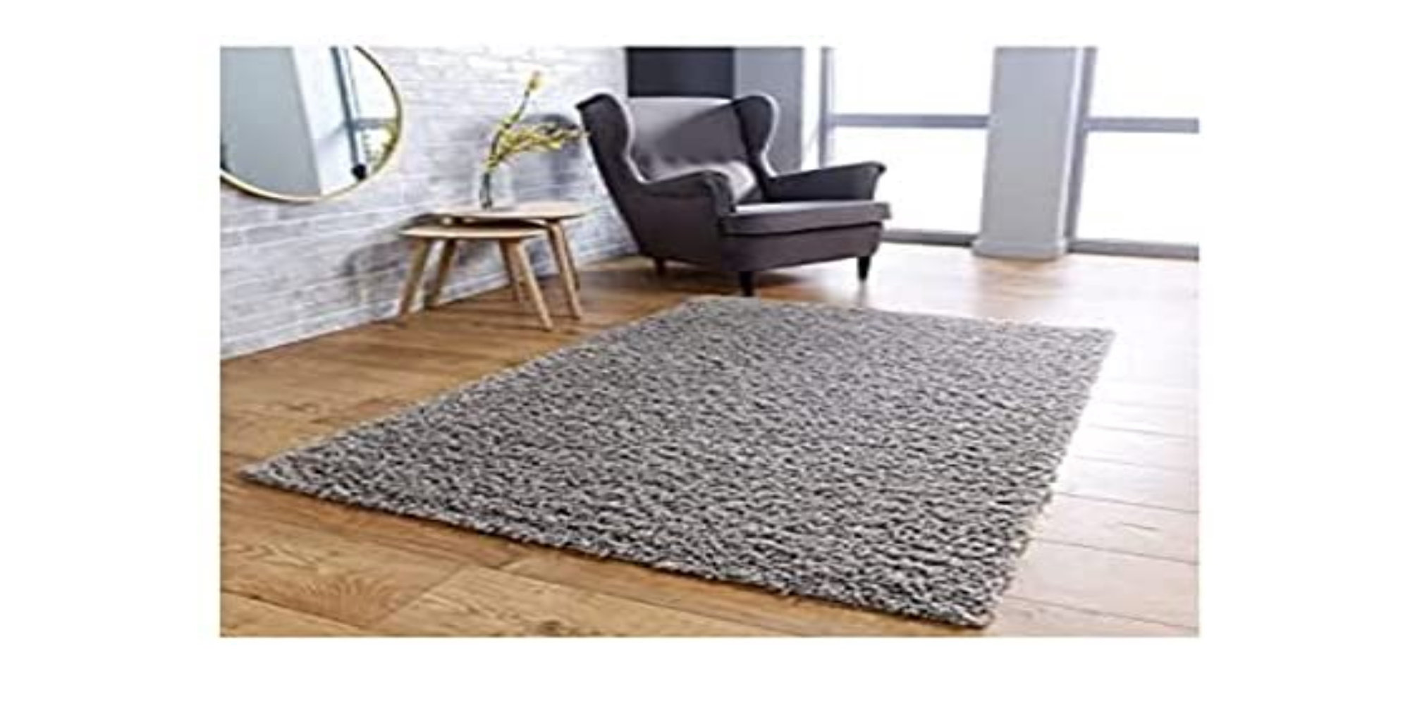 17 Stories Garym Shaggy Grey Rug | Wayfair.ie