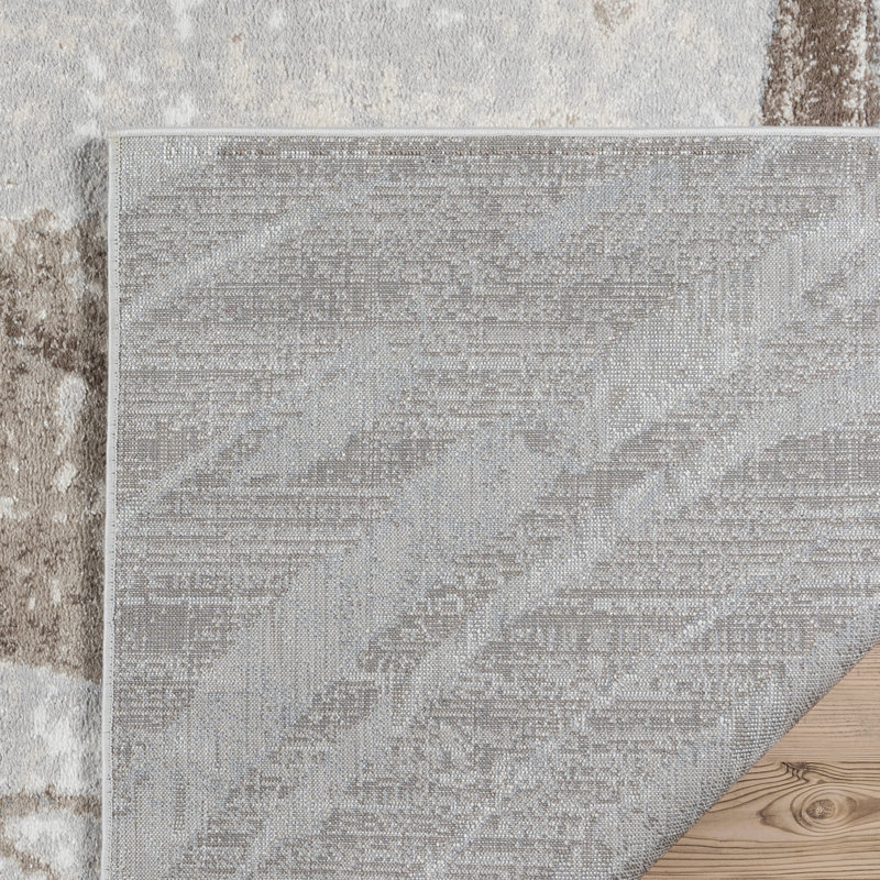 Gertmenian Alor Montu Modern Abstract Tan/Ivory/Beige Polypropylene ...