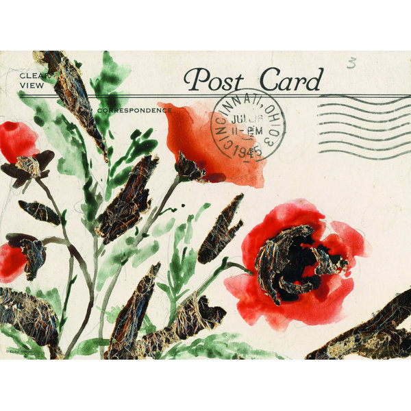 Ophelia & Co. Postcard 3 - Wrapped Canvas Painting | Wayfair