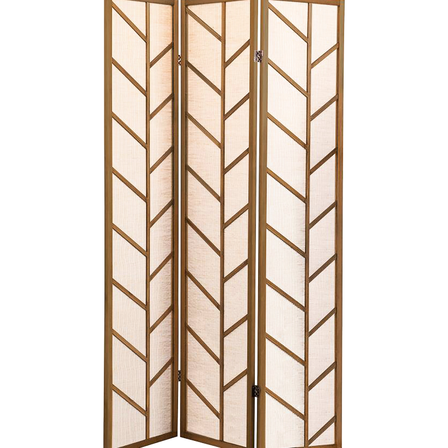 Steph Leach Walnut Linen Screen - Add Warmth And Style To Your Create A ...