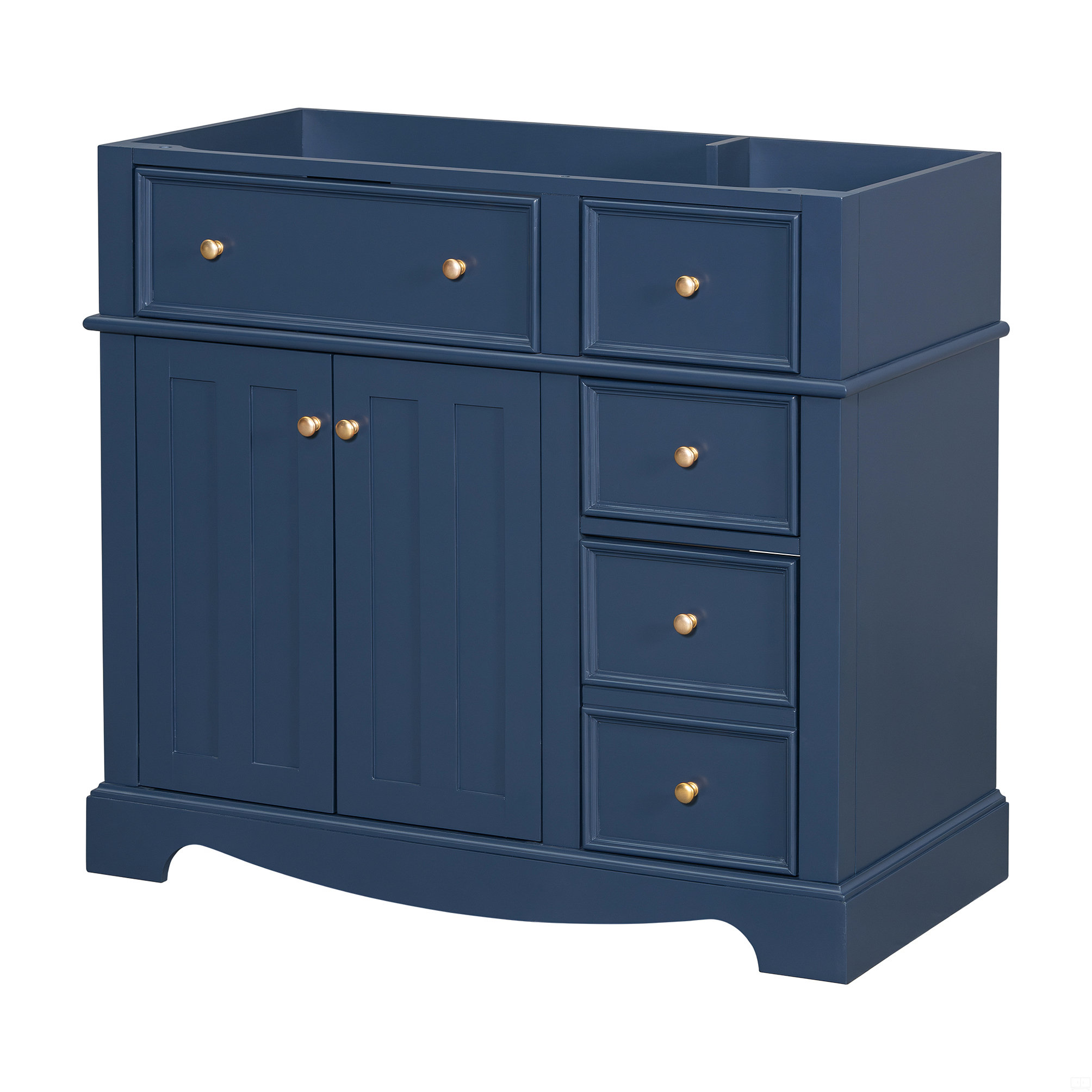 Winston Porter 36"Bathroom Vanity Without Basin Sink, Solid Wood Frame ...