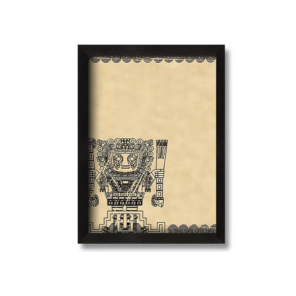 Latitude Vive Mayan Tribal Art - Single Picture Frame Print on Canvas ...