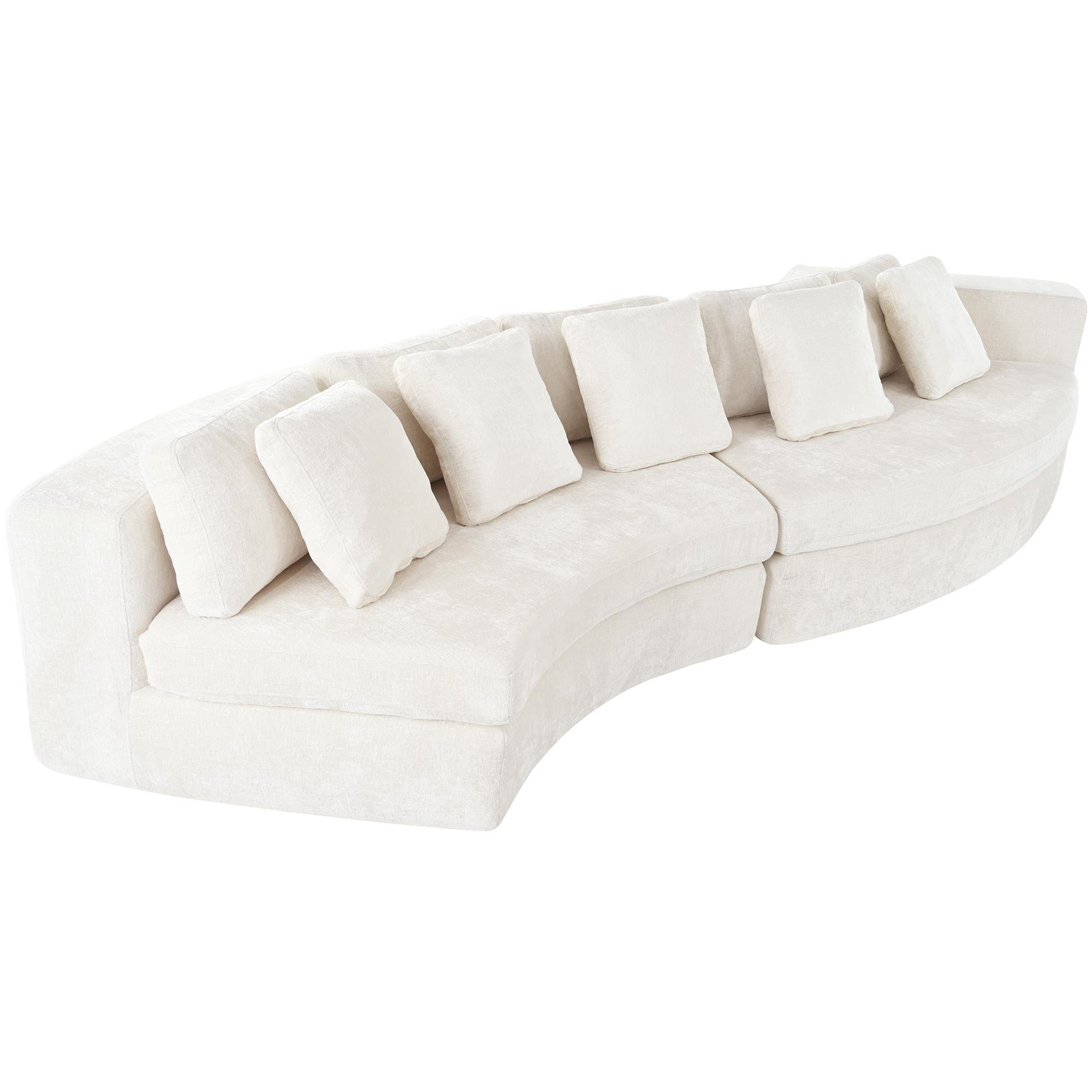 Latitude Run® 115.7" Pure Foam Modular Sectional Sofa, 2-Piece Set with ...