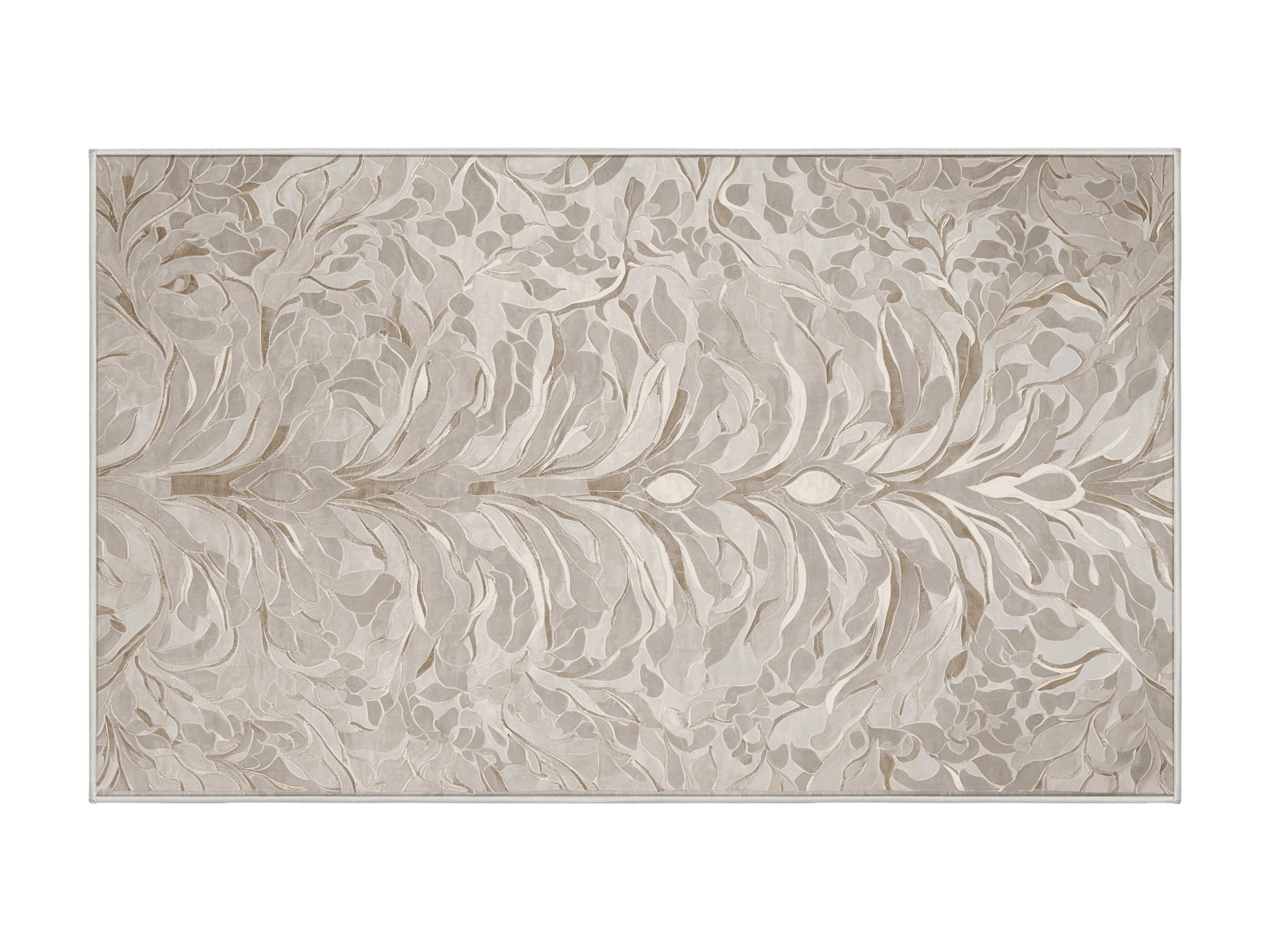 Red Barrel Studio® Silky Soft Plush Beige Area Rug | Wayfair