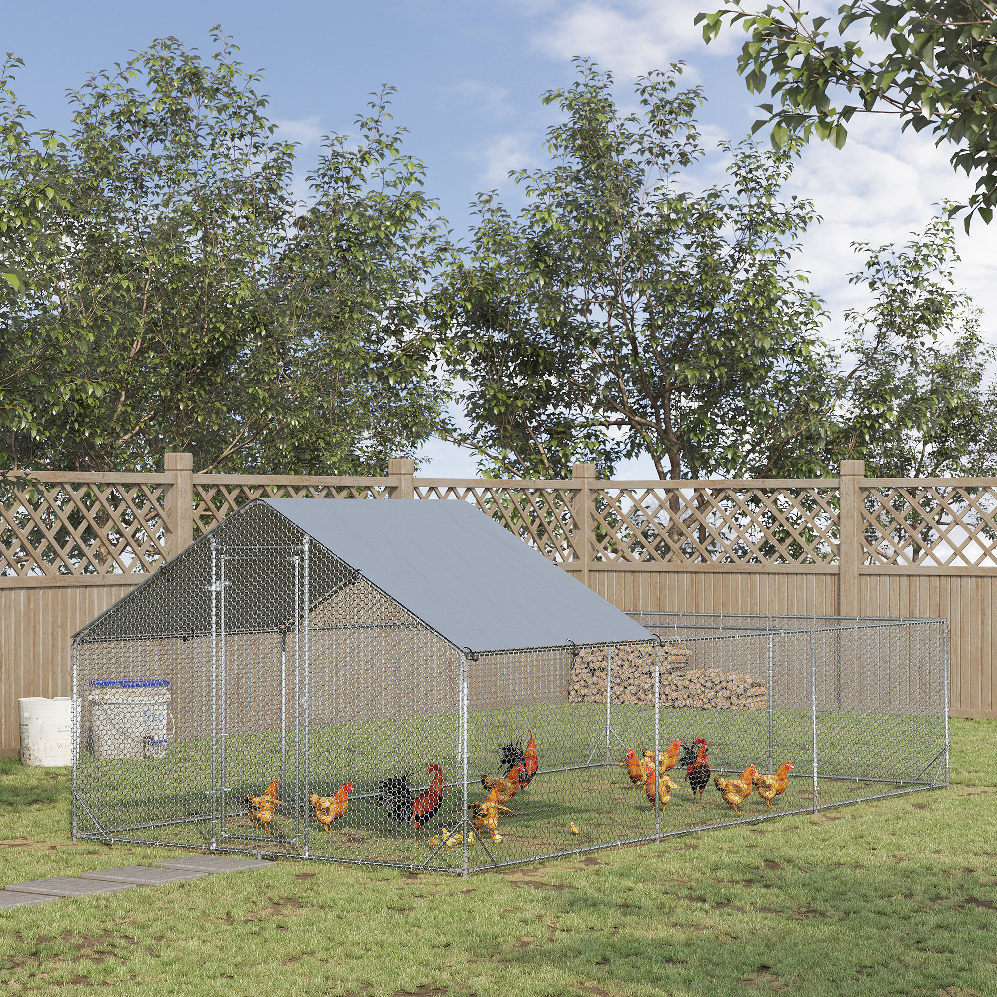 Tucker Murphy Pet™ Deina 193.1 Square Feet Chicken Run For Up To 24 ...