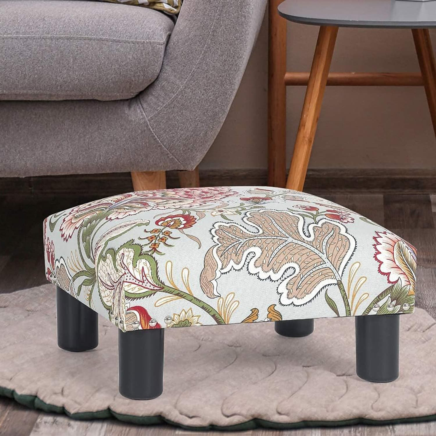 Winston Porter Footstool, Cushioned Footstool Small Footstool, Portable ...