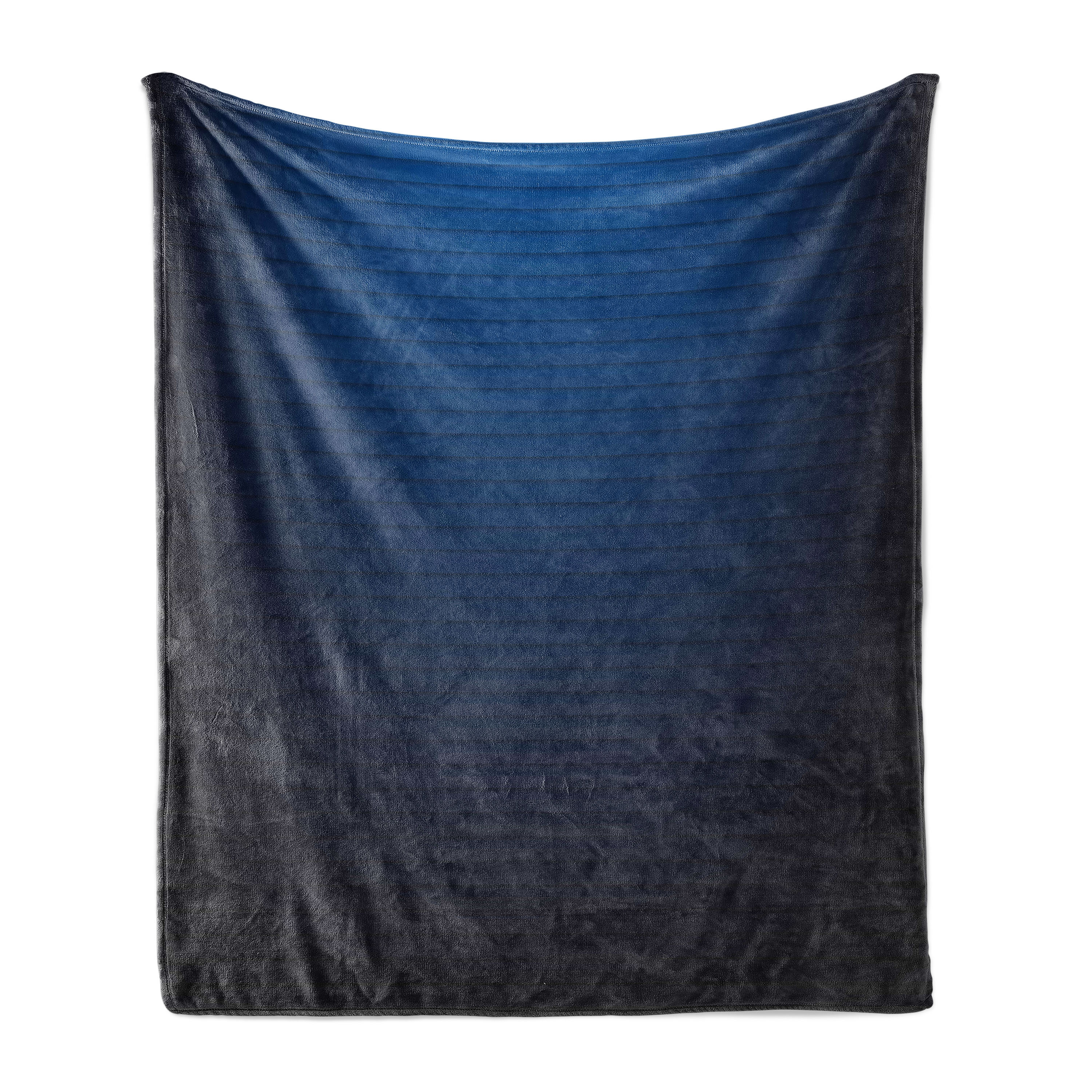 Ambesonne Dark Blue Fleece Throw Blanket Digital Urban Lines Dark Blue ...