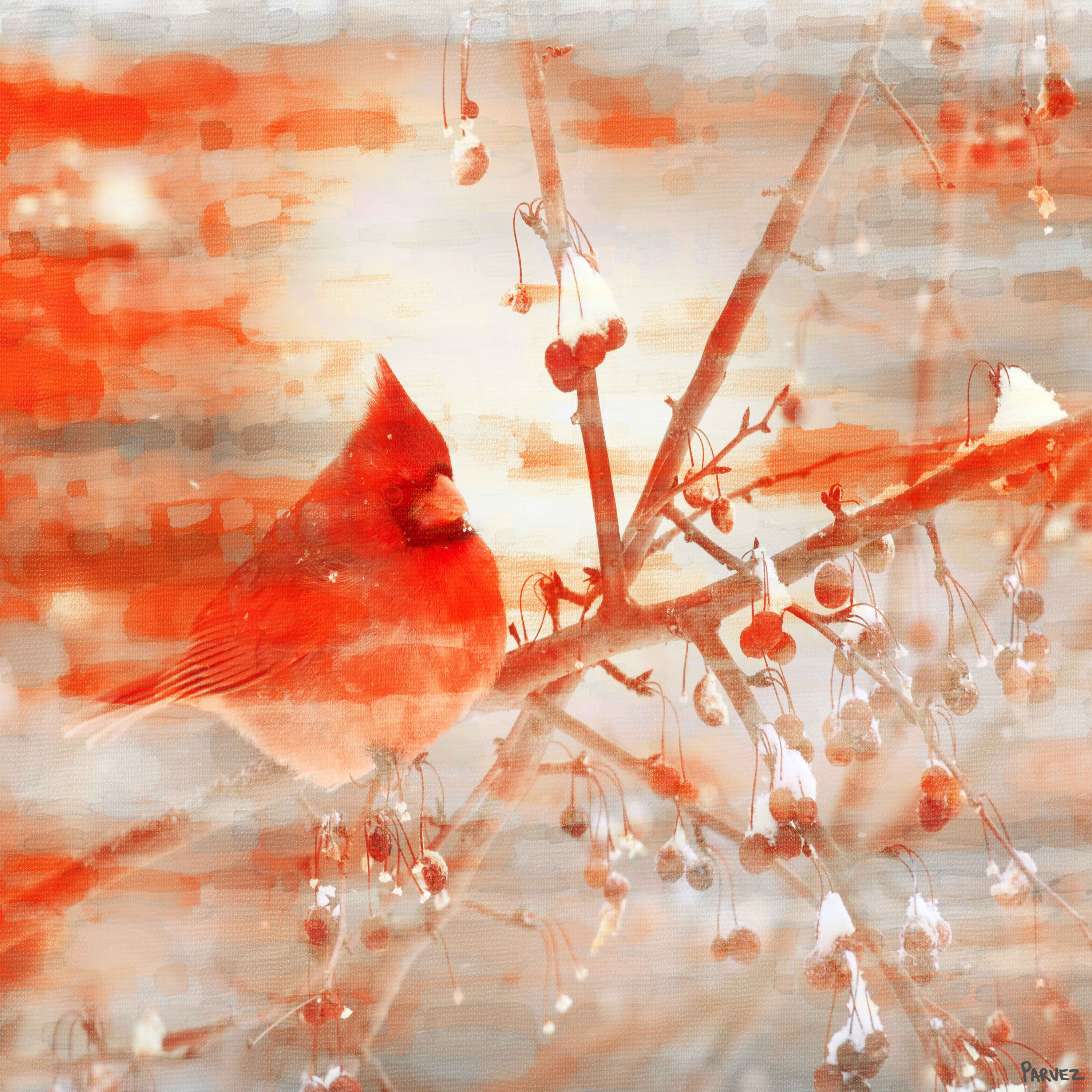 Marmont Hill 'Red Mountain' Painting Print on Wrapped Canvas - Wayfair ...