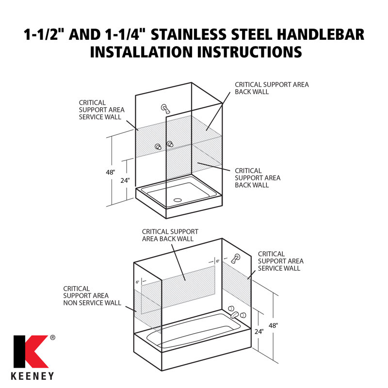 Keeney Wave Designer Grab Bar & Reviews | Wayfair
