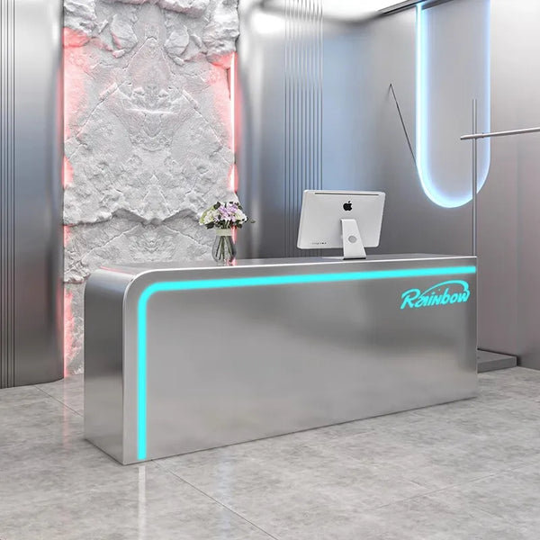 Splendor Furniture Barber Shop Salon Counter Reception Desk Curved ...